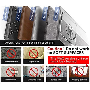 Adhesive Hooks for Hanging, Stainless Steel 16 Pack Sticky Wall Hooks 22lb(Max) Removable, Heavy Duty Self Adhesive Hooks Waterproof Oilproof for Bathroom Shower Kitchen Outdoor Towel Keys, Clear