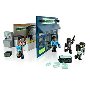 Roblox Action Collection - Brookhaven: Outlaw and Order Deluxe Playset [Includes Exclusive Virtual Item]Figure and Accessories