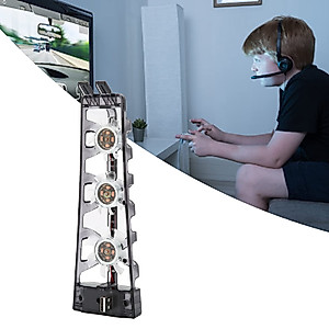 Dobe for PS5 Cooling Fan Efficient Game Console Cooler for PS5 Disc and Digital Edition Ultra HD Console Cooling System for PS5