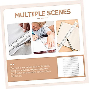 NUOBESTY 20pcs Ruler Ruler Rulers Shatterproof Ruler Clear Ruler Metric Ruler Plastic Rulers Classroom Supplies Technical Drawing Ruler Rulers Bulk for Classroom Use Scale
