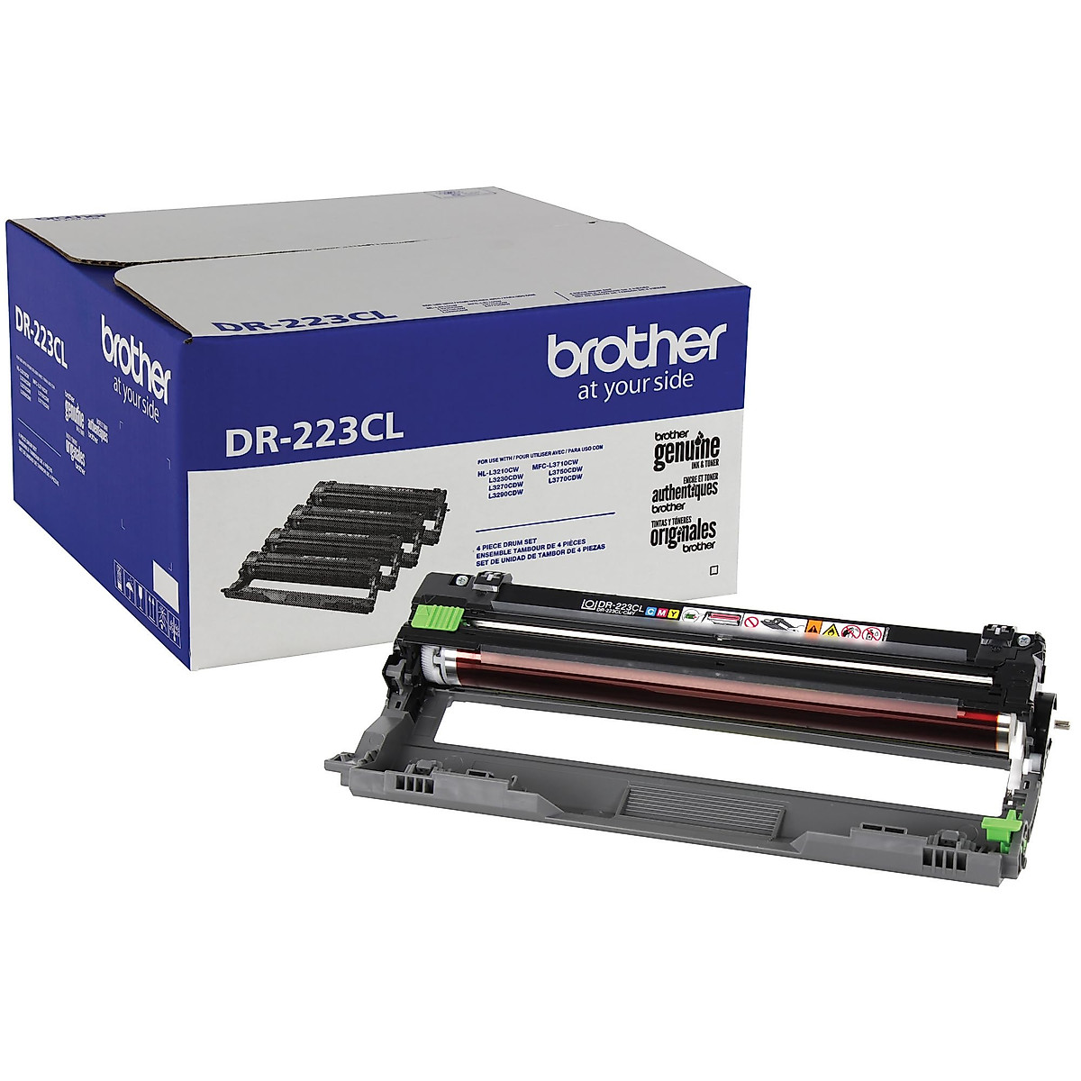 Brother Genuine-Drum Unit, DR223CL, Seamless Integration, Yields Up to 18,000 Pages
