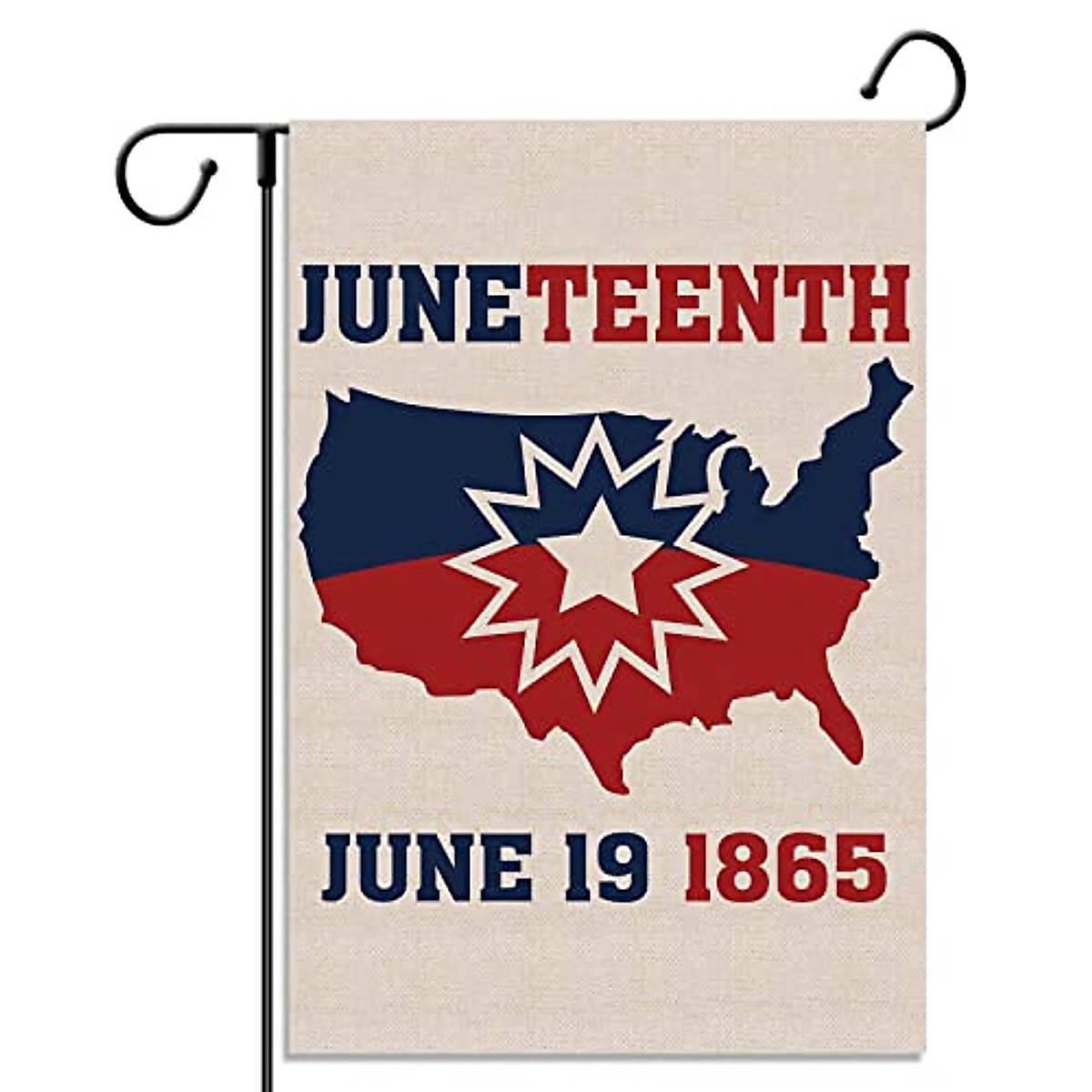 Juneteenth Garden Flag June 19 1865 African American Independence Day Freedom Vertical Double Sized Yard Outdoor Decor