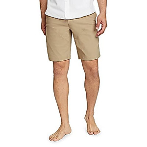 Eddie Bauer Men's Guide Headpin Shorts, Light Khaki, 34