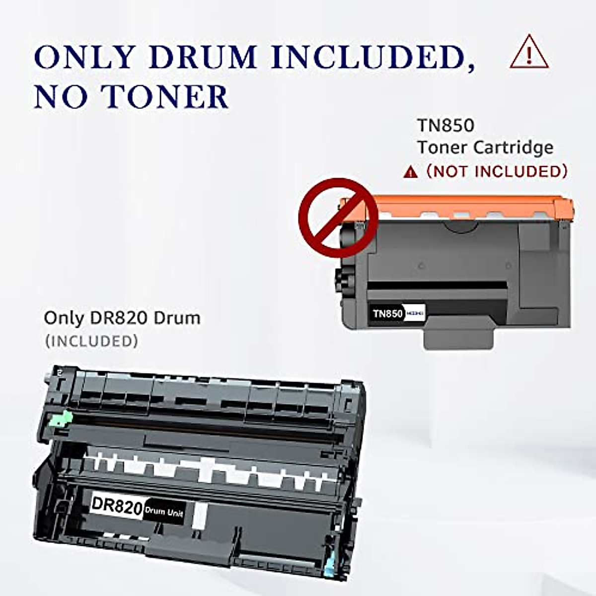 MOOHO Compatible Drum Unit Replacement for Brother DR820 DR-820 DR 820 for HL-L6200DW MFC-L5850DW MFC-L5900DW MFC-L6700DW MFC-L5800DW MFC-L5700DW HL-L5200DW HL-L5100DN Printer (Black, 2-Pack)