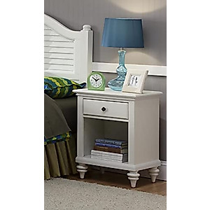 Bermuda White Night Stand by Home Styles