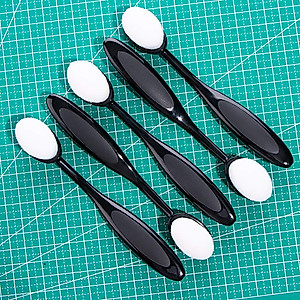UNIMEIX 5 Pack Craft Ink Blending Brushes Set Tool Card Making Supplies Blender Brush for Card Making（Size 4, 0.82" Brush Head）