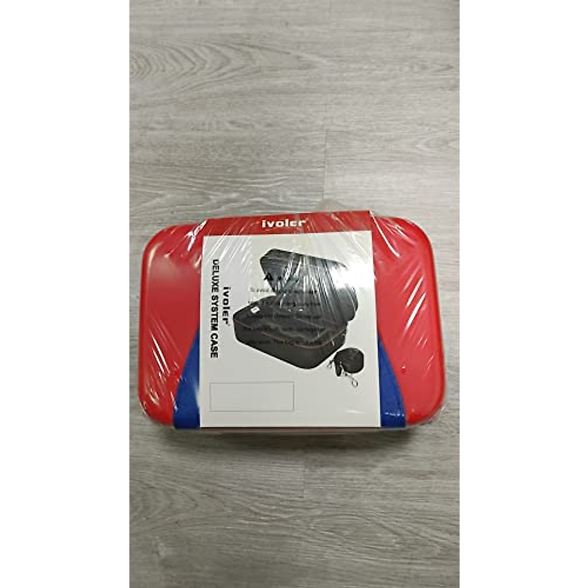 iVoler Carrying Storage Case for Nintendo Switch/Switch OLED Model,Portable Travel All Protective Hard Messenger Bag Soft Lining 18 Games for Switch Console Pro Controller & Accessories Red+Blue