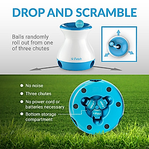 iFetch Frenzy Interactive Dog Toy, Self Fetch Mini Tennis Ball Machine for Small and Medium Dogs, Includes 3 Tennis Balls, Mental Stimulation Brain Game