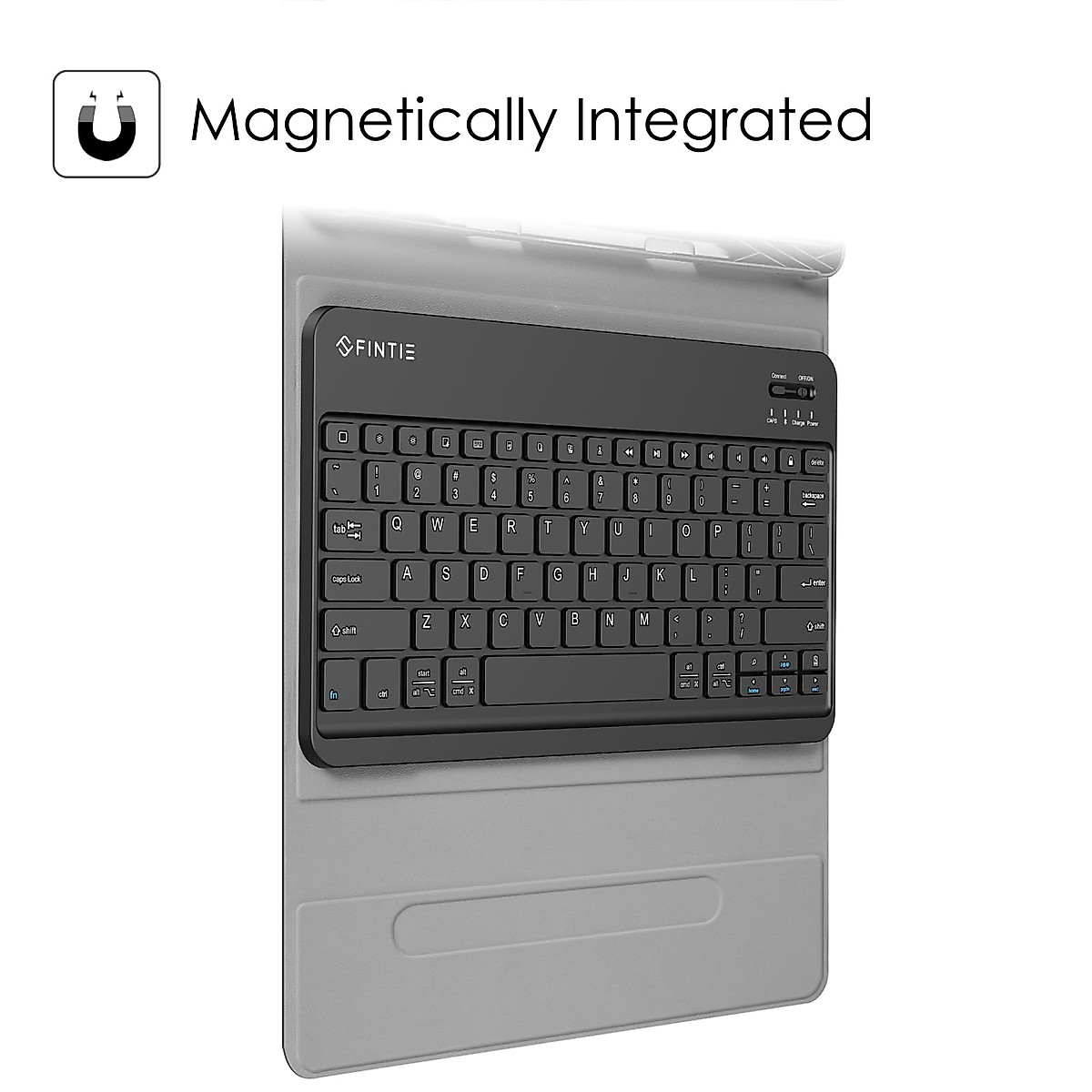 FINTIE Keyboard Case for Samsung Galaxy Tab S8 Plus 2022/S7 FE 2021/S7 Plus 2020 12.4 Inch with S Pen Holder, Slim Stand Cover Detachable Wireless Bluetooth Keyboard, Black