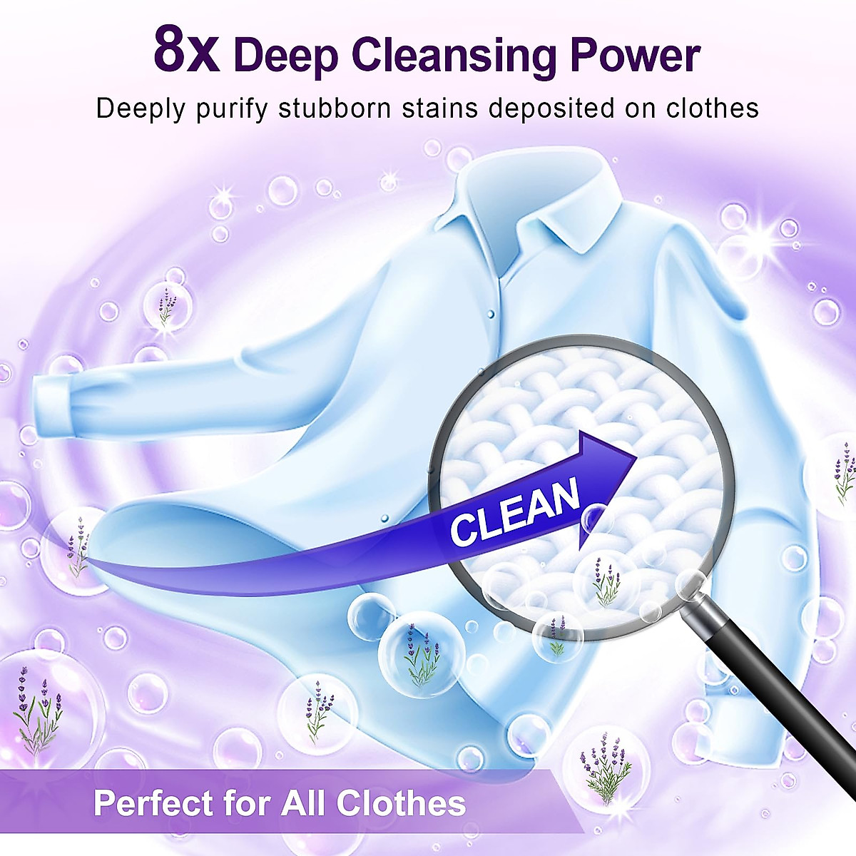 Binbata Laundry Detergent Sheets, 200 Loads Lavender Scent Hypoallergenic Eco-Friendly Laundry Sheets, Biodegradable Plastic Free Liquidless Laundry Sheets Detergent Suitable for Sensitive Skin