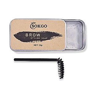 Eyebrow Soap, 3D Brows Styling Soap, Transparent Long Lasting Natural Eyebrow Wax Eyebrow Gel (1PCS)