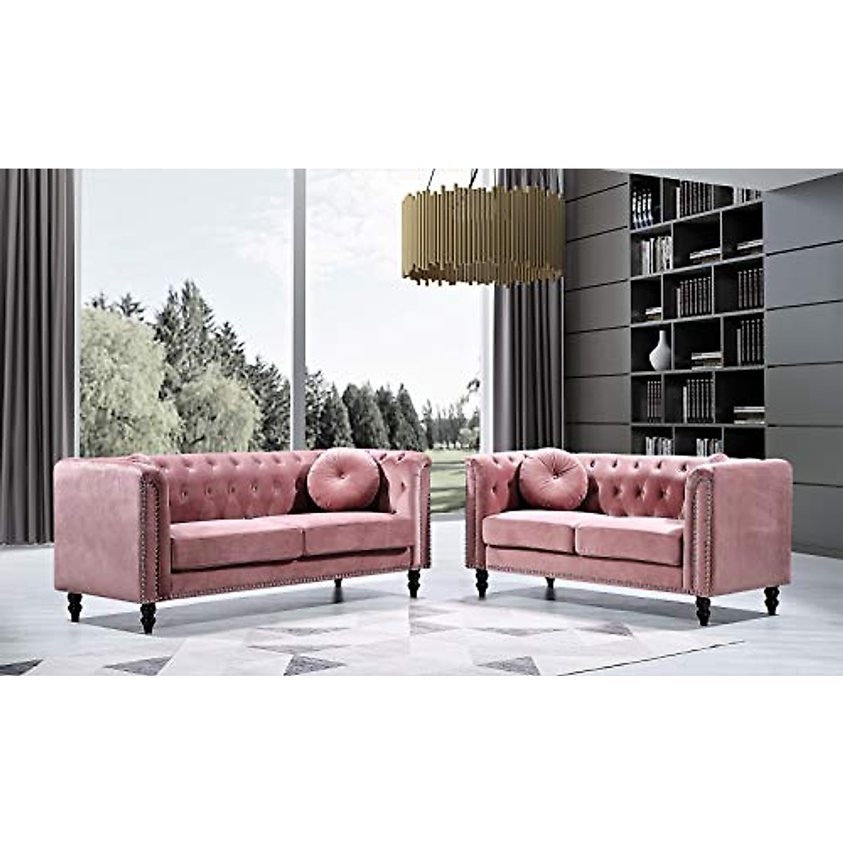 US Pride Furniture S5611-LV Sofas, Rose