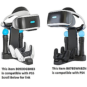 Skywin VR Charging Stand - PSVR Charging Stand to Showcase, Display, and Charge Your PS4 VR (PS4 Controller)