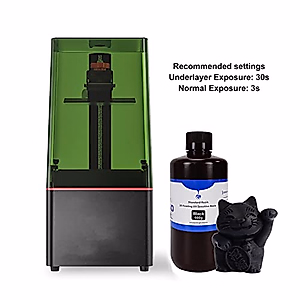 Photopolymer Resin, 500g LCD DLP High Toughness 3D Printer Resin UV Curing for Model(Black)