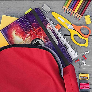 UrbanX 7"-8" Inch Universal Tablet Case, Protective Cover Stand Folio Case for Samsung Galaxy Tab A 8.0 (2017) 7 8 Inch, with 360 Degree Rotatable Kickstand, Multiple Viewing Angles and Stylus Holder