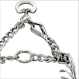 Herm Sprenger Chrome Plated Steel Training Prong Collar with Quick Release Snap for Dogs, Small, 2.25mm, 16-Inch