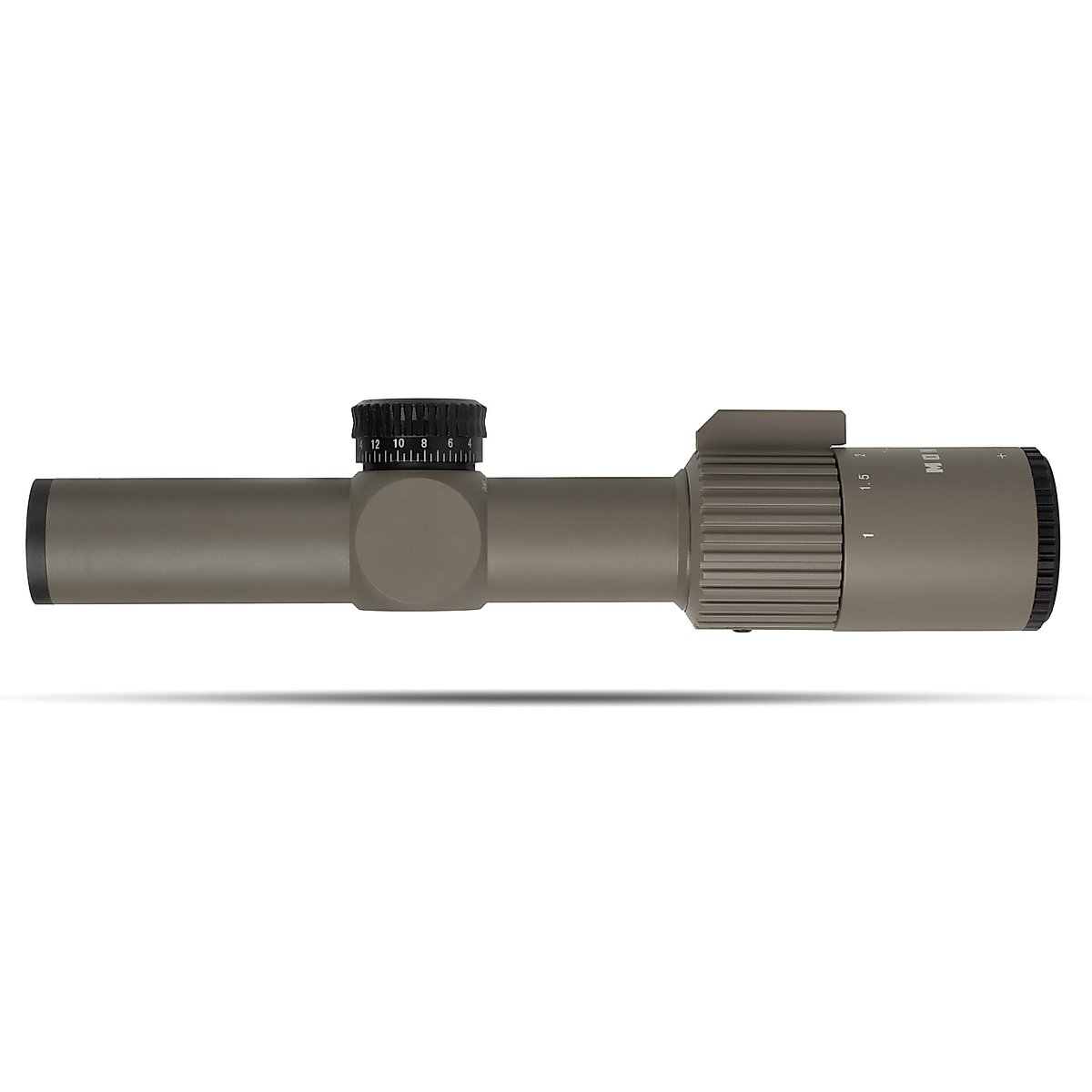 Monstrum Alpha Series 1-4x24 FFP Rifle Scope | Flat Dark Earth | Monstrum Scope Mount with 45 Degree Offset Picatinny Rail Mount | Bundle