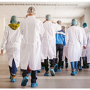 ProtectX Disposable Shoe & Boot Covers, XL Extra Large, 100-pack (50 pairs), Waterproof, Slip Resistant, Durable CPE plastic, Fits up to Men’s 14 US Size and All Women’s US Size Shoes