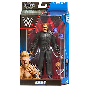 Mattel WWE Edge Elite Collection Action Figures, Deluxe Articulation & Life-like Detail with Iconic Accessories, 6 in