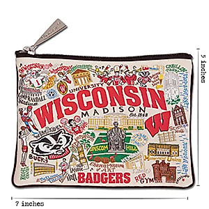 Catstudio Zipper Pouch, University of Wisconsin Travel Toiletry Bag, 5 x 7, Ideal Makeup Bag, Dog Treat Pouch, or Purse Pouch to Organize School & Office Supplies for Students, Grads & Alumni