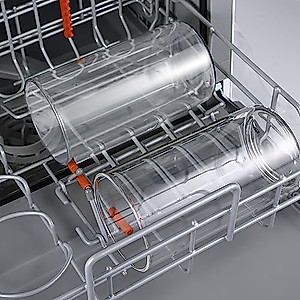 Kftamoetly 2 Pack Glass Cups with Bamboo Lids and Glass Straws, Reusable Wide Mouth Drinking Cups Can Glass Suitable for Juice, Ice Coffee, Tea, Beer, Whiskey (Transparent)