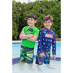 Marvel Avengers Super Hero Adventures Spider-Man Hulk Iron Man Little Boys 4 Pack Graphic T-Shirts 6