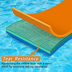 Floating Mat - Floating Mat for Lake - Water Mat - Lily Pad Floating Mat for Lake - Floating Water Mat, XPE Floating Island for Kids (7' x 3' x 1.3")