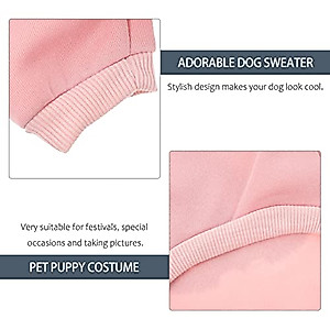 Balacoo Outdoor Dog Costume Pet Dog Winter Costume Puppy Clothes Winter Dog Clothing Pet Costume Pink Unicorn Clothes Outfit Holiday Party Supply M Winter Pet Pajamas Dog Sweater