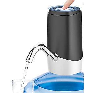 Water Dispenser Pump, USB Charging Automatic Drinking Water Pump for Mini Water Jug Dispenser Portable, Ideal for Home Kitchen Living Room Office Camping