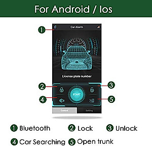 Old Car Upgrade Keyless Entry Close Windows Open Trunk Automatically, 3 Ways Lock/Unlock The Car- Shaking Phone/App Control/Phone Sensor