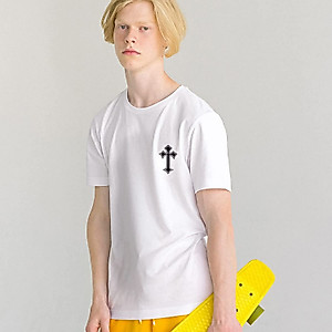 Nicime 22pcs Cross Patches, Iron on/Sew on Cross Applique Patch, DIY Iron Patches for Jeans Hats Shirts Jackets Backpacks