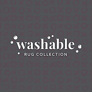 Linon Home Decor Products The Anywhere Washable Rug Boden Ivory & Pink 3' X 5' Accent Rug