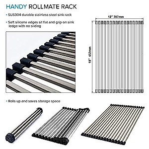 Transolid LSA2-252212-BS 25-in x 22-in Dual-Mount Laundry/Utility Sink Kit in Brushed Stainless