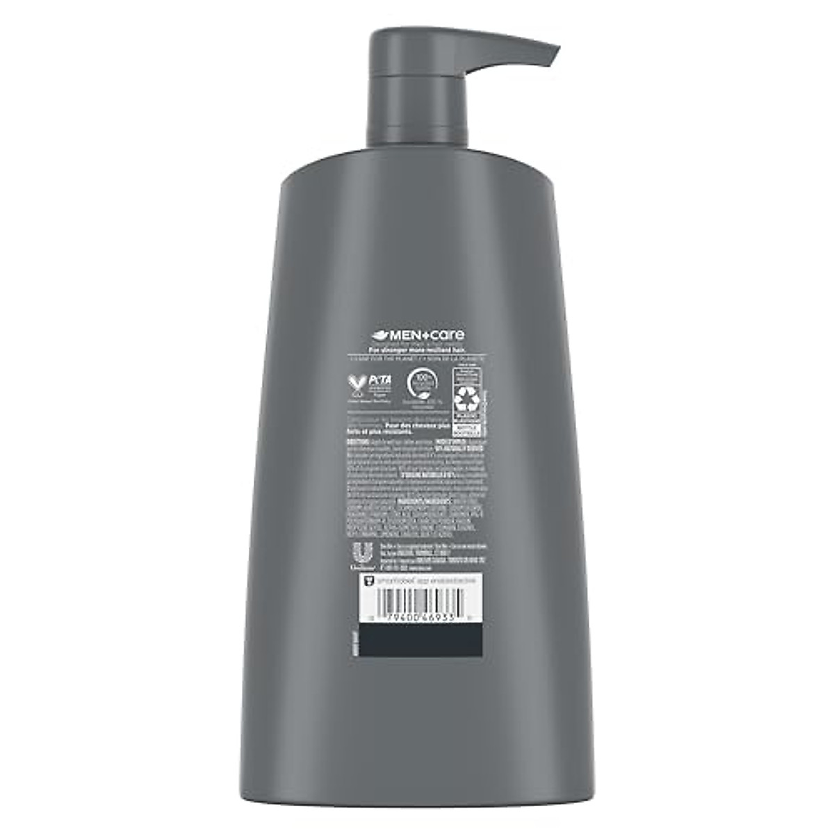 Dove Men+Care Men Shampoo For Healthy-Looking Hair Charcoal + Clay Naturally Derived Plant Based Cleansers 25.4 oz