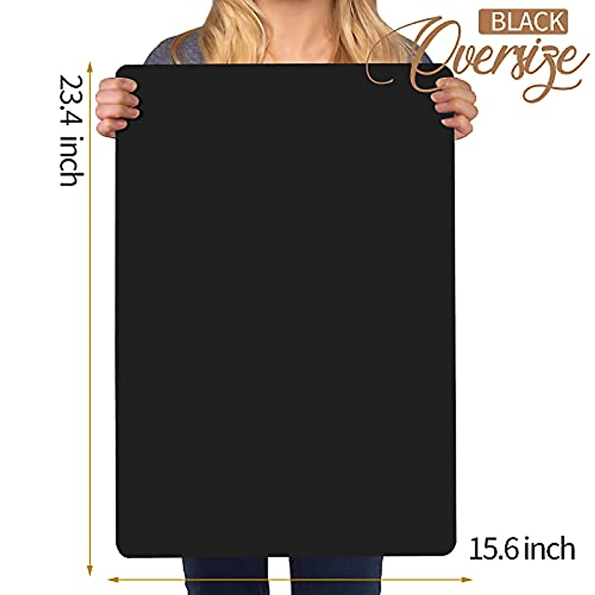 23.4”x 15.6”Oversize Silicone Mat for Crafts, LEOBRO Thick Silicone Mat for Jewelry Casting Mould, Placemat, Nonstick Heat-Resistant Multipurpose Silicone Craft Mat for Resin Casting Mould, Black