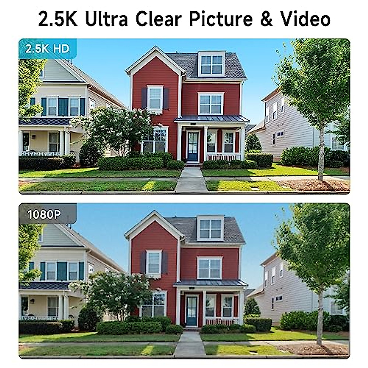 XVIM 2PCS Solar Security Cameras Wireless Outdoor, 2.5K Pan/Tilt Wireless Outdoor Cameras for Home Security, WiFi Rechargeable Battery Surveillance Cameras, PIR Detection, 2-Way Audio, Cloud/SD