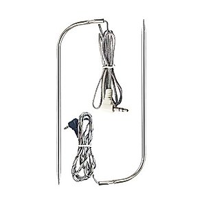Replacement Waterproof Meat Probe 2pc Compatible with Traeger BBQ Grills, 3.5 mm Plug Meat BBQ Digital Thermostat Probes,Set of 2