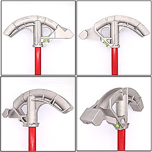 Fuzbaxy Conduit Bender Tool for 3/4inch EMT and 1/2 inch Rigid Pipes for Stub-Ups,Offsets,Back-to-Back(Aluminum)