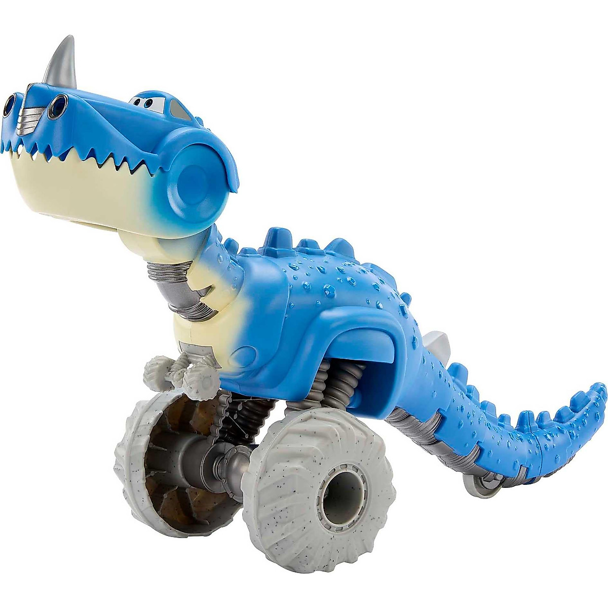 Mattel Disney and Pixar Cars On the Road Dinosaur Toy Vehicle that Eats Cars, Roll-and-Chomp with Tail Steering, 17-inch