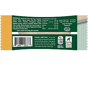 Bonies Natural Skin & Coat Formula Medium-Sized Single Bone - Promote Silky Coat & Healthy Skin, Healthy Teeth & Fresh Breath, Low Calories - Chicken Flavor, 1 Bone