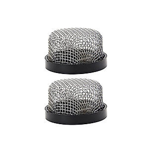 YESHINDA 2 Pack of Stainless Steel Mesh Strainer 3/4"- 14, Aerator Screen Strainer Stainless Compatible for Livewell Pump and Baitwell