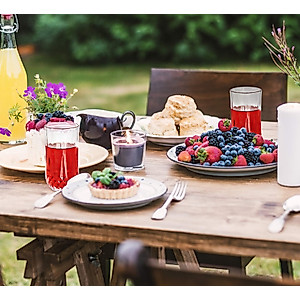 kuujojo Highball Drinking Glasses Set of 12, Clear Cocktail Glasses, 11 Ounce Cups,Elegant and Durable Tall Bar Glassware Sets for Water, Juice, Beer, Glass Cups Set with Shockproof Package