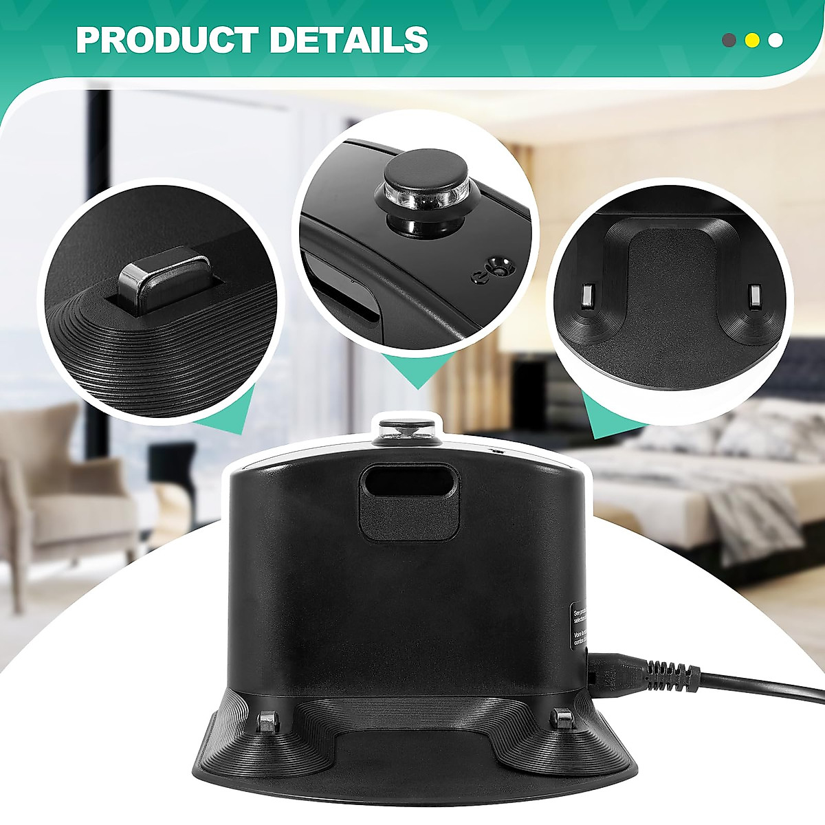 FILTERUP Charger Dock, Charging Base, Docking Station Compatible with Roomba 500 600 700 800 900 Series e5 e6 i1 i3 i4 i6 i7 i8 Charger Replace# ADF-N1 17170 17064 4452369