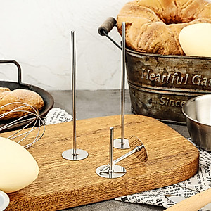 4 Pieces Stainless Steel Cake Heating Core 6 Inch and 2 Inch Silver Heating Rod Cake Baking Supplies for Baby Shower Birthday Party Wedding Cake Decorating Baking Tools Accessories Kitchen Utensils