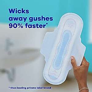 Always Ultra Thin, Feminine Pads For Women, Size 1 Regular Absorbency, With Wings, Unscented, 46 Count