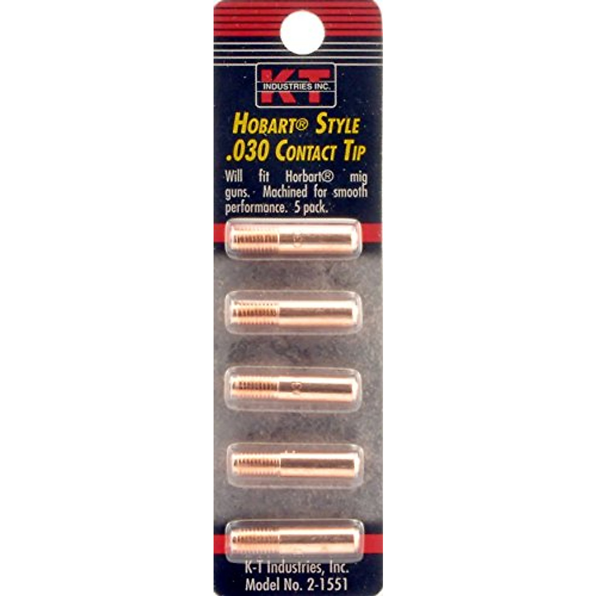 K-T Industries 2-1551 .030 Contact Tip Hobart, 5 Pack