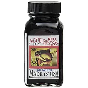 Noodler's Ink Fountain Pen Bottled Ink, 3oz - Red