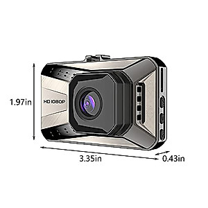 3-inch Driving Recorder 5 Million Pixe-ls Hd Night Vision Reversing Image Front and Rear Dual Lens Free Installation Driving Recorder 1pcs