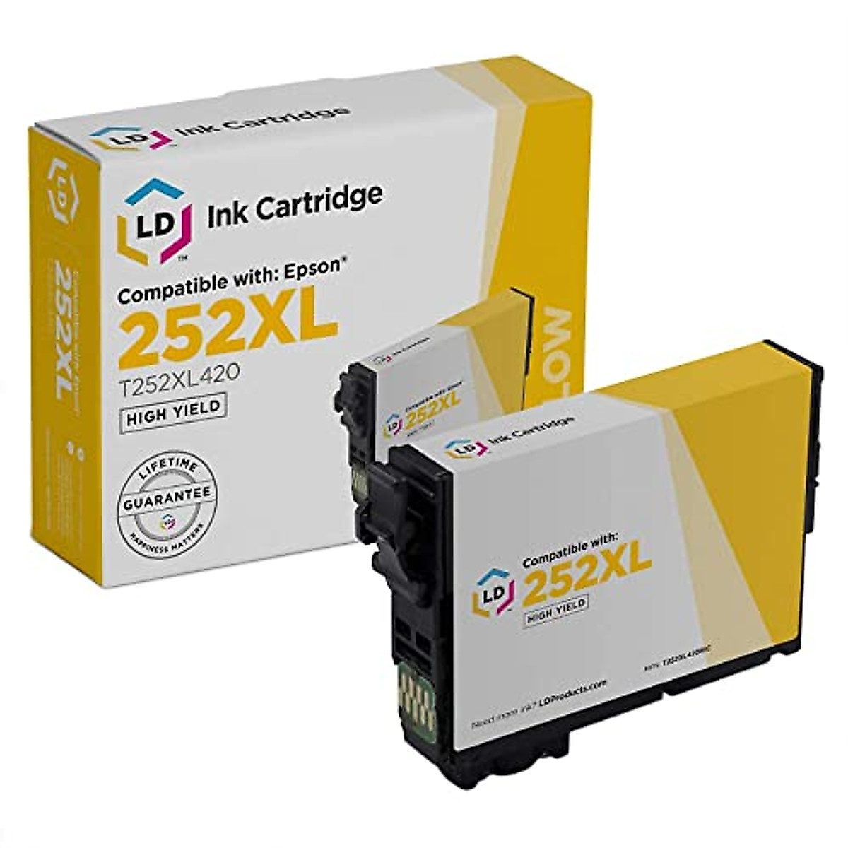 LD Products Remanufactured Ink Cartridge Replacement for Epson 252 ( Yellow )