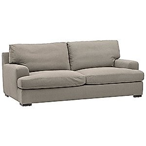 Amazon Brand – Stone & Beam Lauren Down-Filled Oversized Sofa Couch, 89"W, Slate